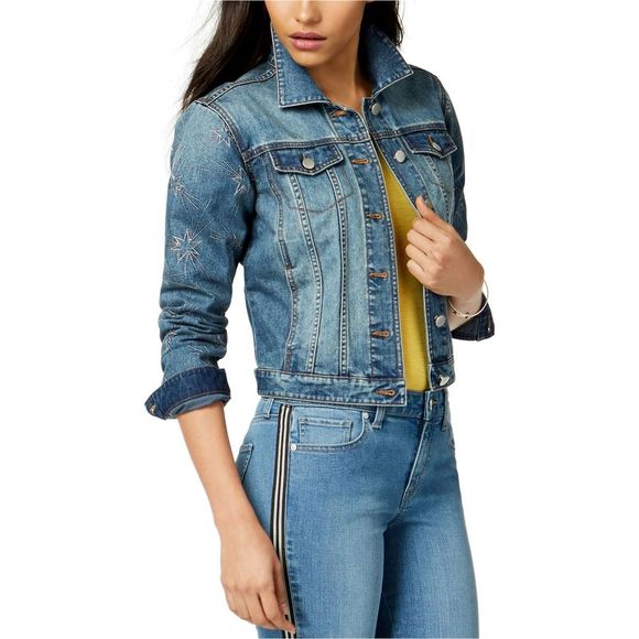 Maison Jules | Jackets & Coats | Maison Jules Womens Denim Star Down ...